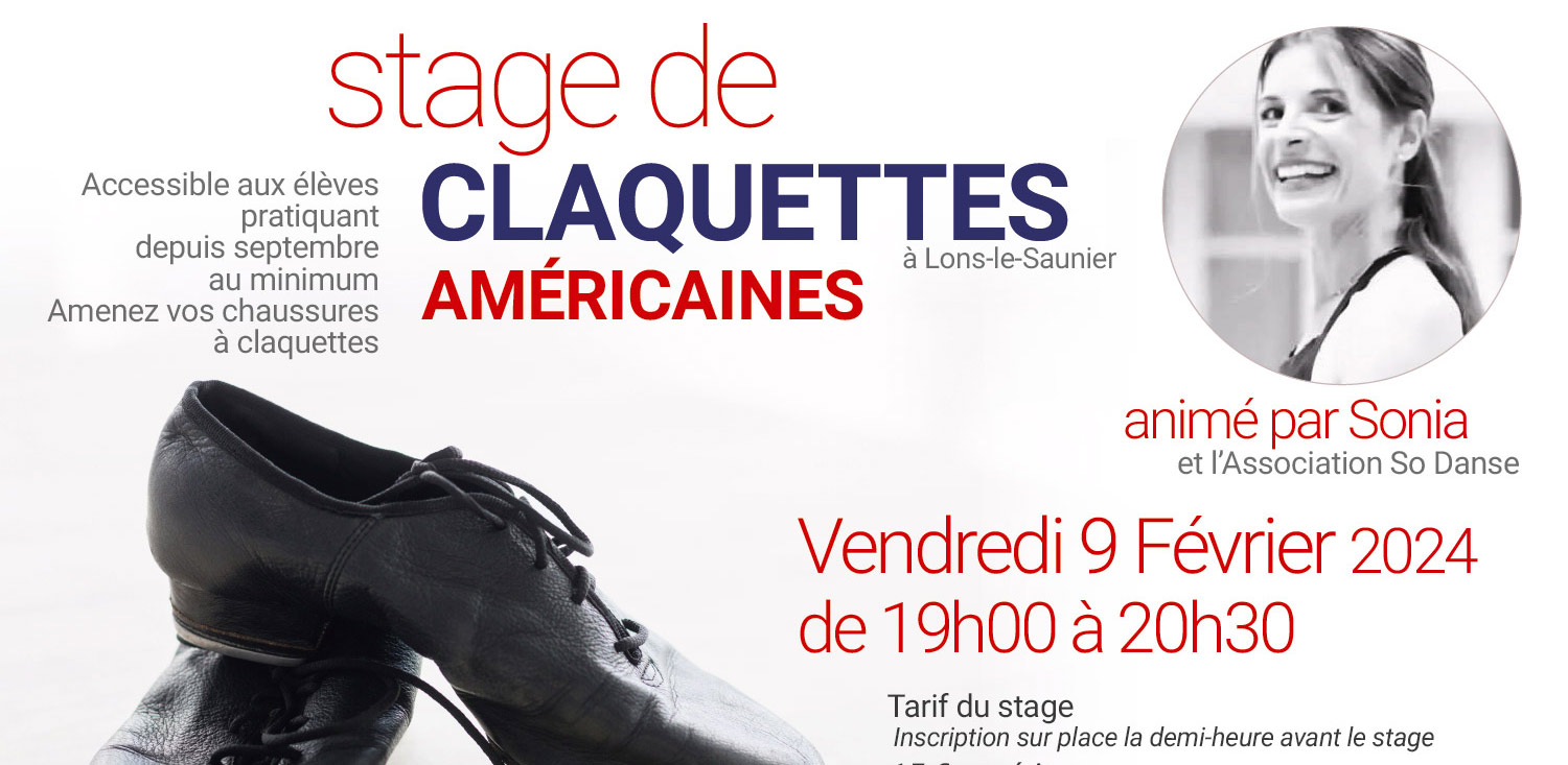 Nouveau: un Stage de claquettes avant la pratique libre en février ...